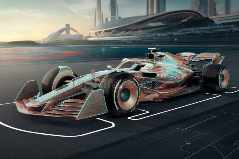 Formula 1 of the Future. Atmosphere of Innovations and New Technologies ...