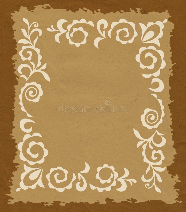 Paper cut frame stock illustration. Illustration of material - 2611237