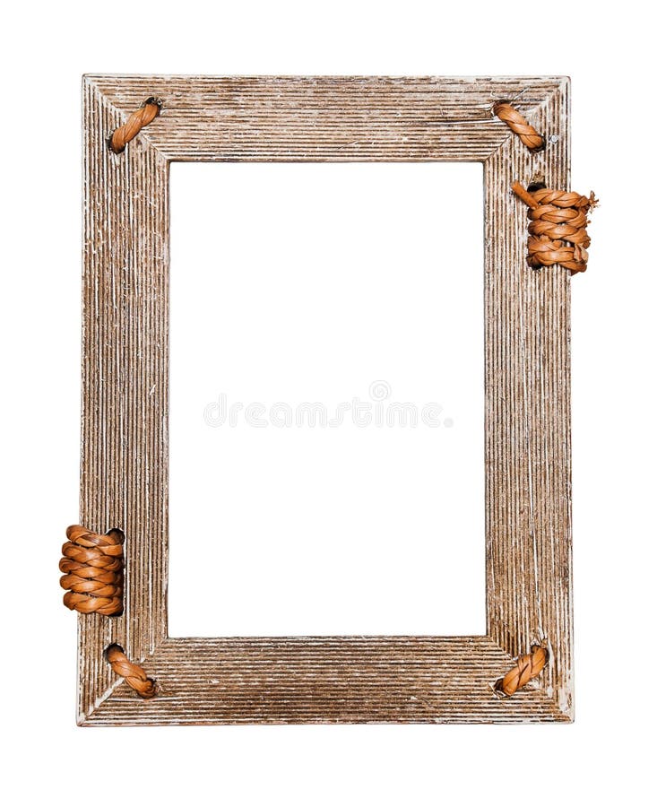 Rustic White Wood Frame stock photo. Image of design, gallery - 4622748