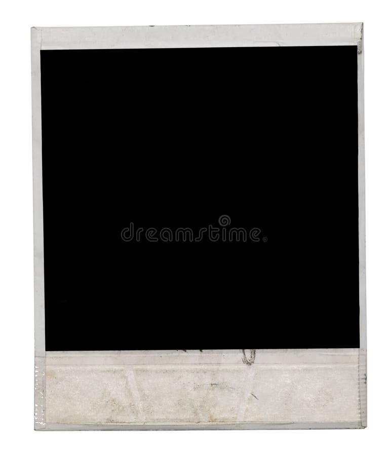 Dirty Polaroid Frame Back stock image. Image of black - 29799815