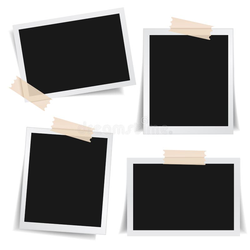 Photo Frame Adhesive Tape Collection Stock Vector - Illustration of ...