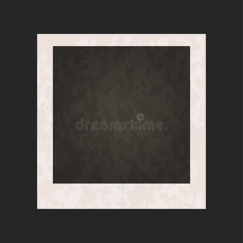Photo Frame with Black Worn Lining Stock Vector - Illustration of ...