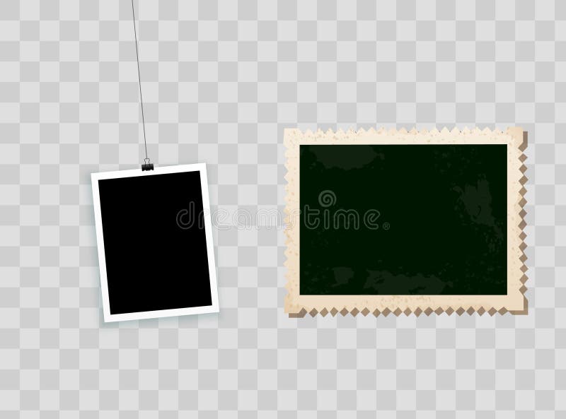 Photo Frame. Blank Photo Frame with Shadow. Blank Photo Frame with ...