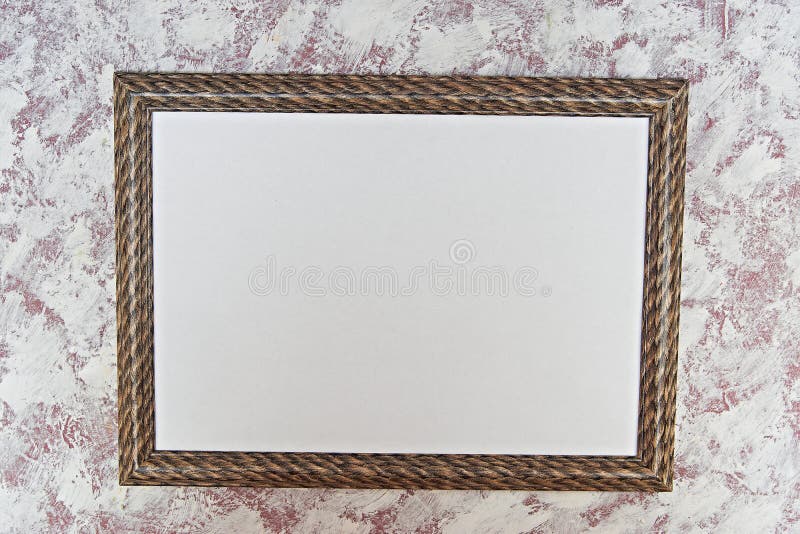 Photo Frame on a Light Spotted Background Stock Photo - Image of retro ...