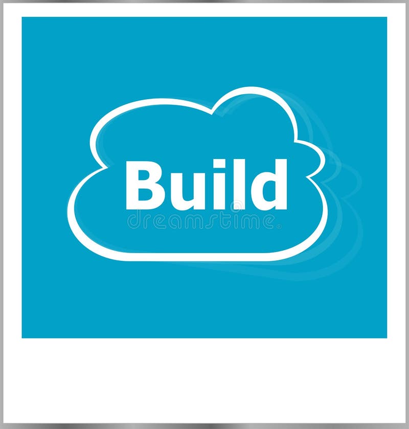 The Word Build on Digital Screen, Business Concept Stock Image - Image ...