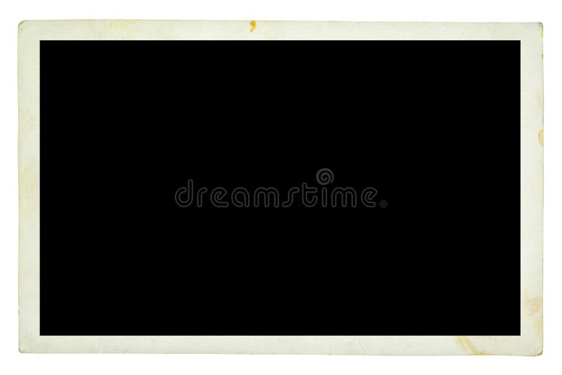 Photo Frame Card Isolated on the White Stock Image - Image of design ...