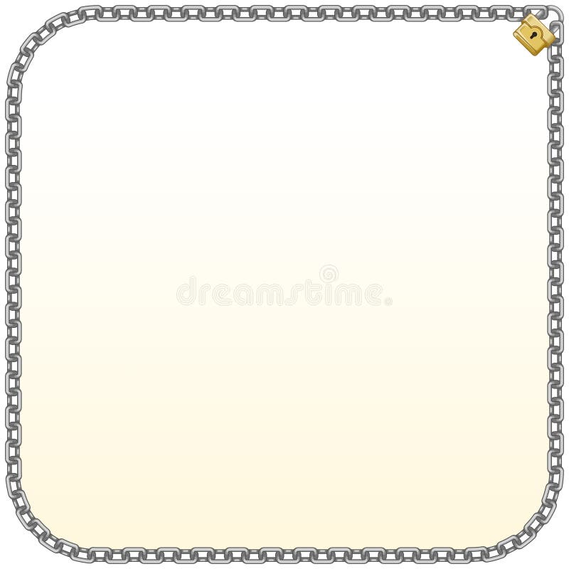 Lock Chain Frame Stock Illustrations – 829 Lock Chain Frame Stock ...