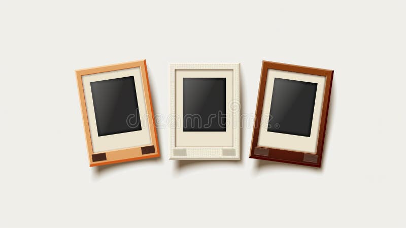 Photo Frame Collage Composition with Flat Design. Photo Collage ...