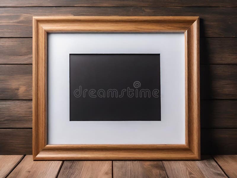 Photo Frame with Copy Space on the Wall Stock Illustration ...