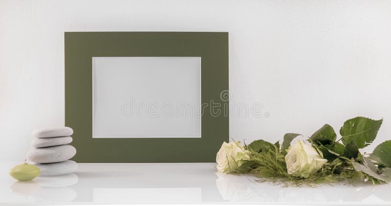 Photo Frame with Empty Space. Frame in Landscape Mode. Stock Photo ...