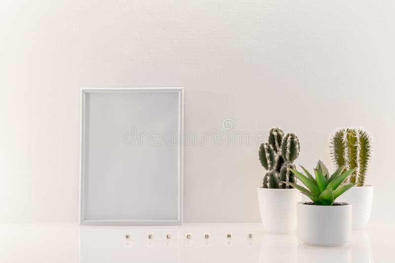 Photo Frame with Empty Space.To Write a Message. Stock Photo - Image of ...