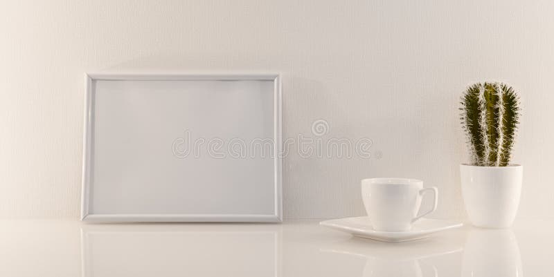Photo Frame with Empty Space.To Write a Message. Stock Image - Image of ...