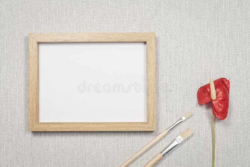 Photo Frame with Empty Space.To Write a Message. Stock Image - Image of ...