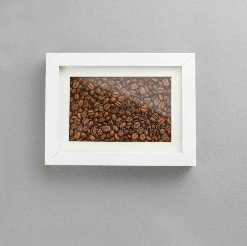 Photo Frame Full Off Coffee Beans Stock Image - Image of expose, frame ...