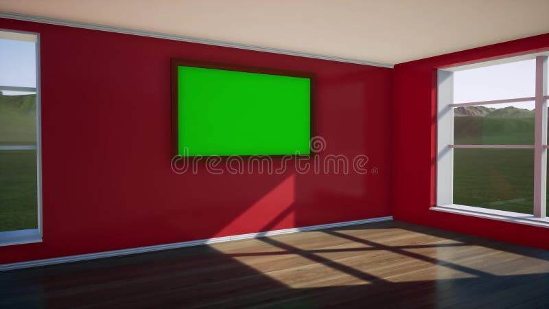 Photo Frame with Green Screen in the Dark. Stock Footage - Video of ...