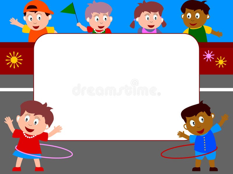 Photo Frame - Hula Hoop stock illustration. Illustration of diverse ...