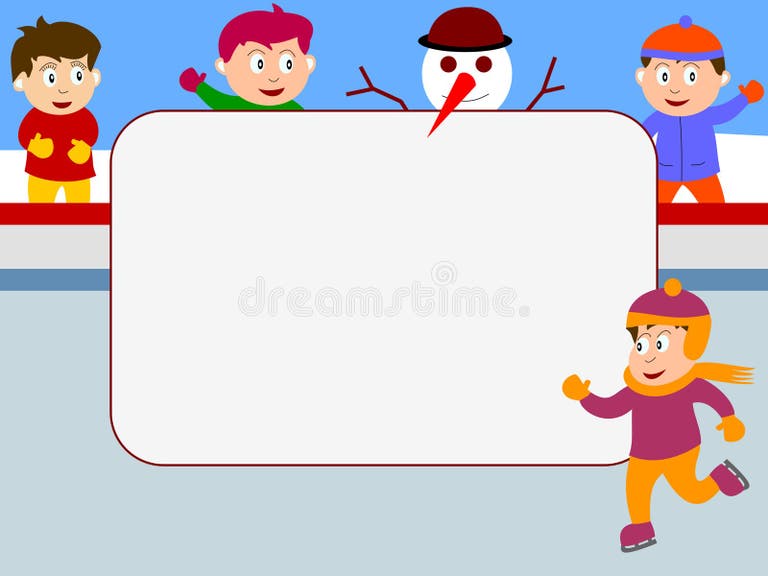 Ice Skating Border Stock Illustrations – 176 Ice Skating Border Stock ...