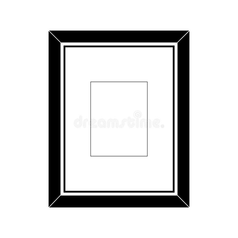 Photo frame icon stock vector. Illustration of elegant - 319046189