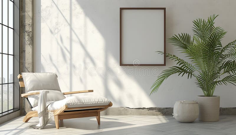 Photo Frame Interior Design Background. Stock Illustration ...