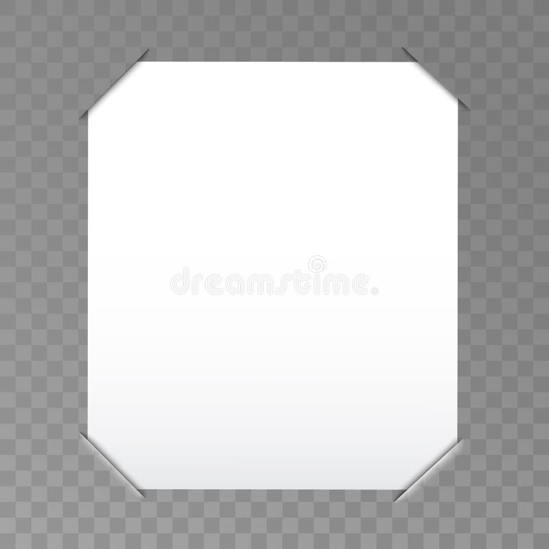 Photo Frame Isolated on Transparent Background. Stock Vector ...