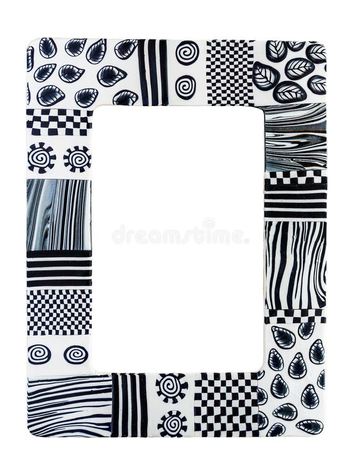 Photo Frame Made from Polymer Clay Handmade Crafted Stock Photo - Image ...