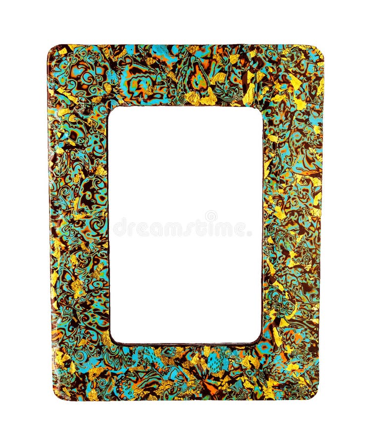 Photo Frame Made from Polymer Clay Handmade Crafted Stock Image - Image ...