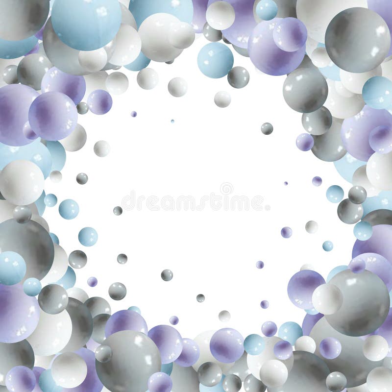 Photo Frame Made of Round Colored Shapes. Sample. Eps 10 Stock ...