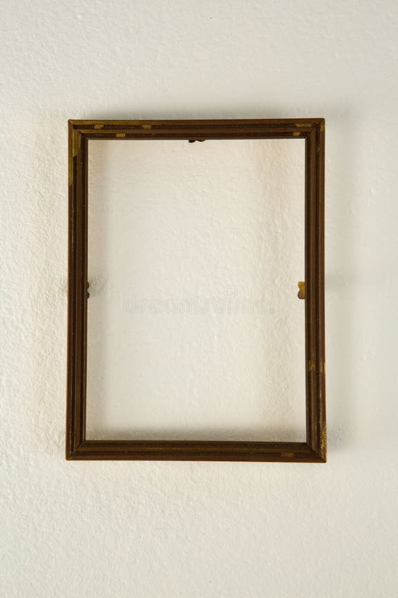 Photo Frame Outline, Close-up Stock Image - Image of wall, mockup ...