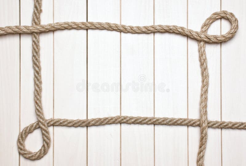 Photo Frame from the rope stock image. Image of striped - 13971433
