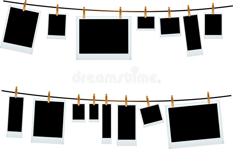 Christmas Photo Frame with Bells Stock Vector - Illustration of holiday ...