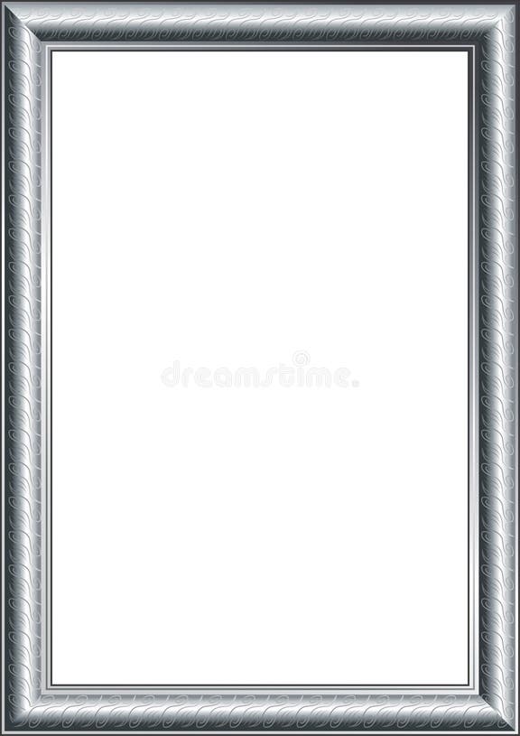 Photo frame Silver stock vector. Illustration of interior - 14609617