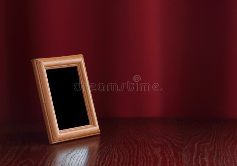 Photo-frame on table stock image. Image of furniture - 13222953