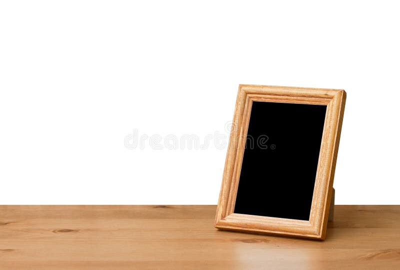 Photo frame on table stock photo. Image of wooden, memories - 173089372