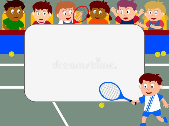 Photo Frame - Tennis stock illustration. Illustration of frame - 4397096