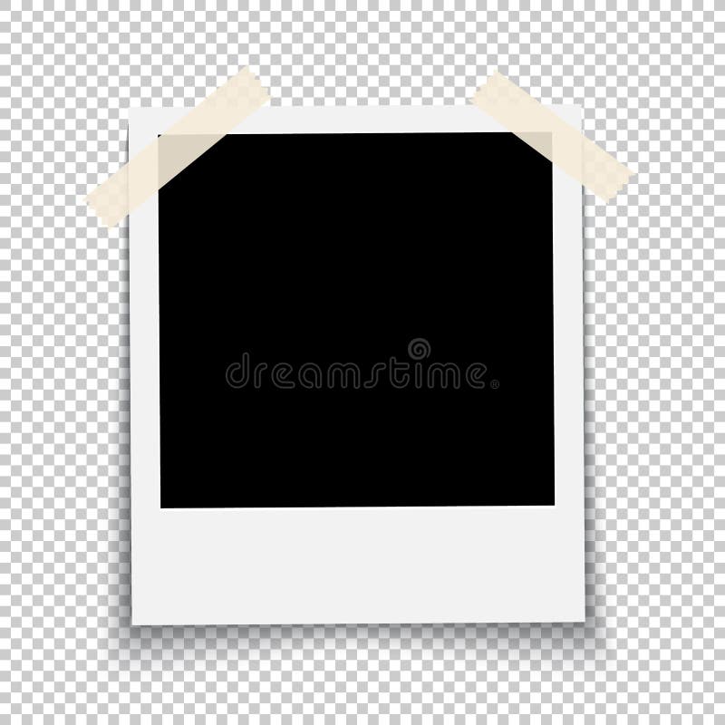 Vector Photo Frame with Transparent Background Stock Vector ...
