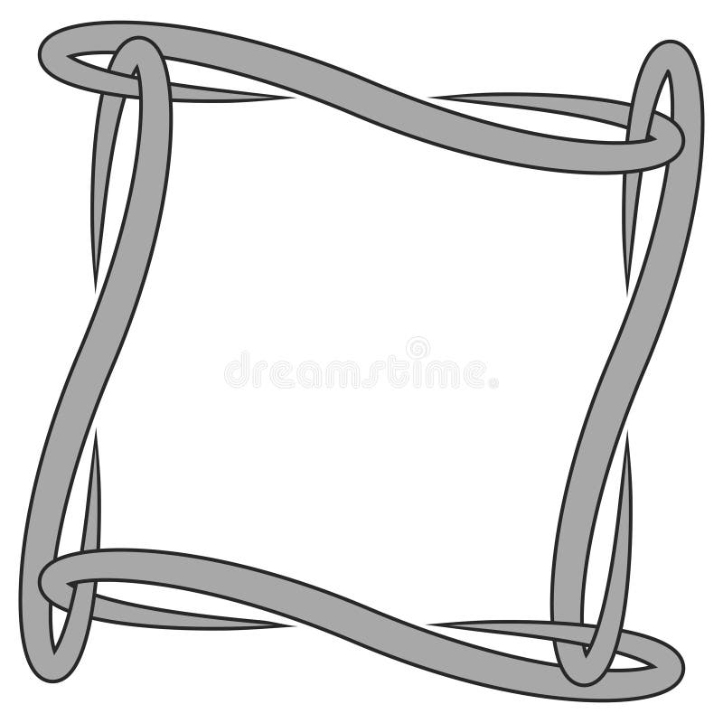 Photo Frame from Twisted Curled Sides, Twisted Sides Frame Stock Vector ...