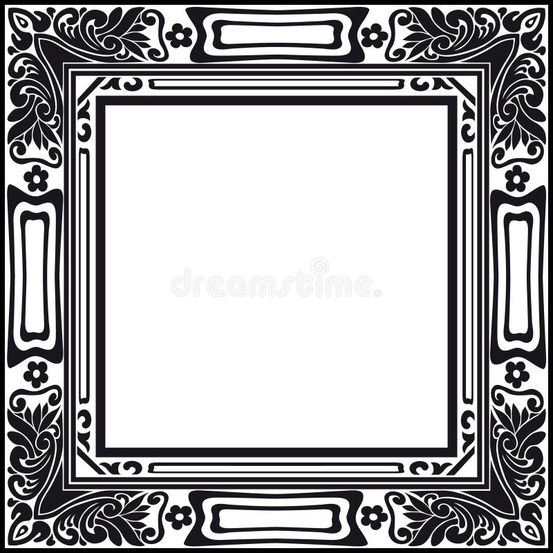 Photo Frame Vintage Retro Vector Stock Vector - Illustration of wedding ...