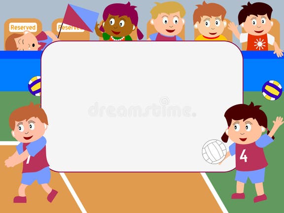 Volleyball Border Stock Illustrations – 349 Volleyball Border Stock ...