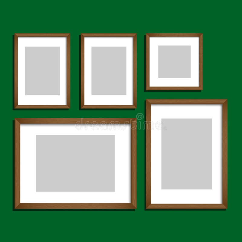 Photo frames set stock illustration. Illustration of album - 66538384