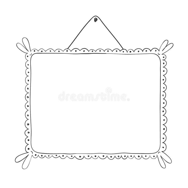 Photo Frames Vintage, Doodle Style. Frame Set Stock Vector ...