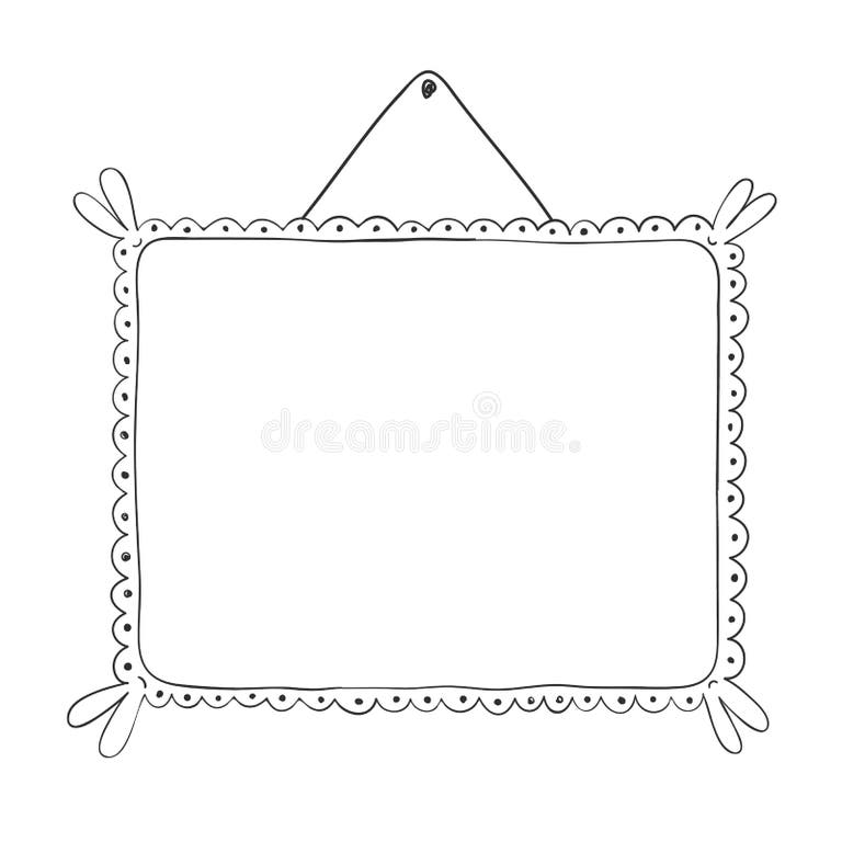 Photo Frames Vintage, Doodle Style. Frame Set Stock Vector ...