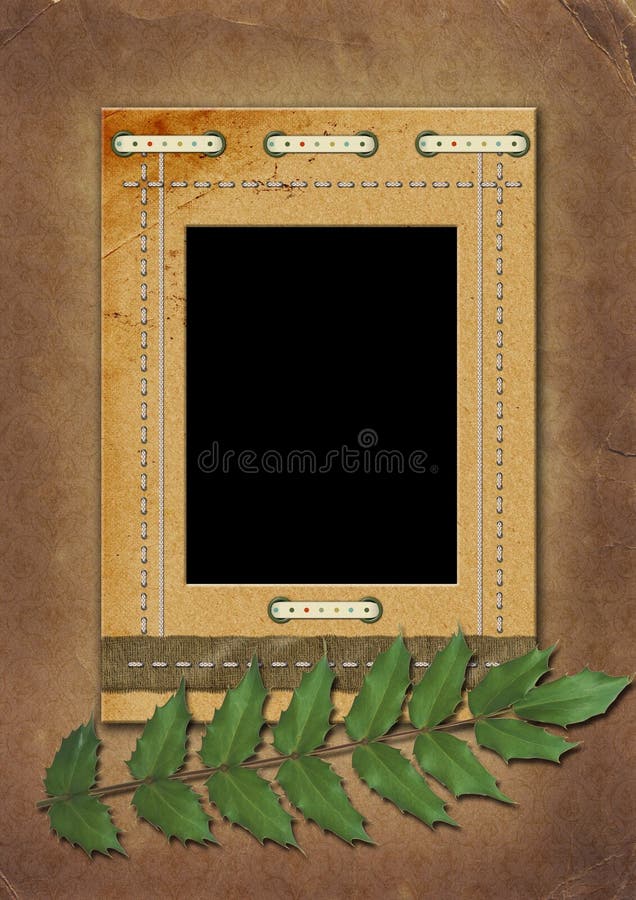 Photo-framework in a Retro Style Stock Illustration - Illustration of ...