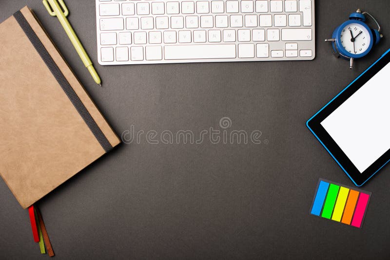 Photo of a Free Space Surrounded by Office Tools Stock Photo - Image of ...