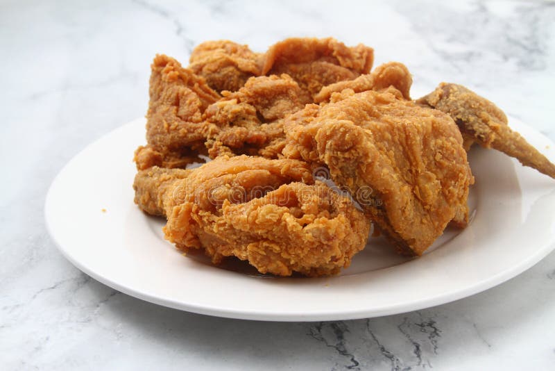 Freshly Cooked Fried Chicken Stock Photo - Image of fried, dinner ...