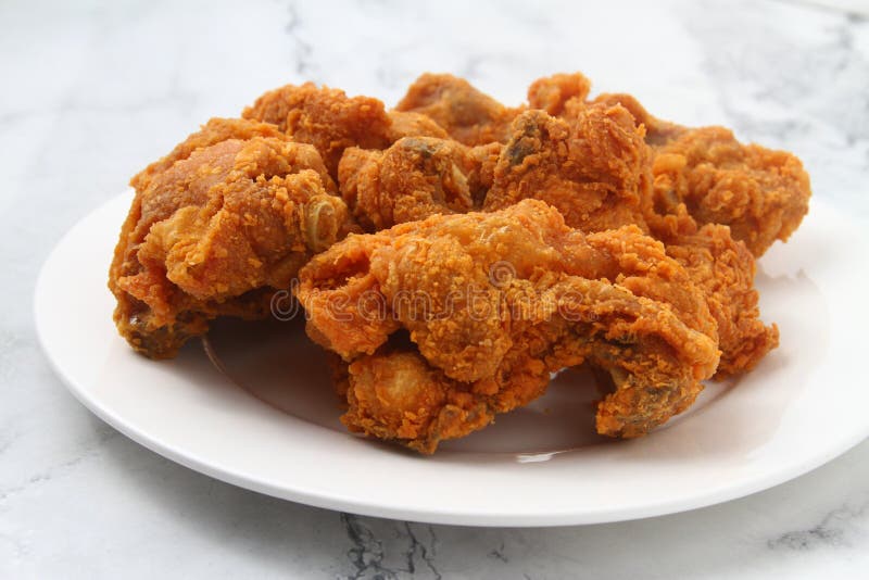 Freshly Cooked Fried Chicken Stock Photo - Image of cuisine, flavor ...