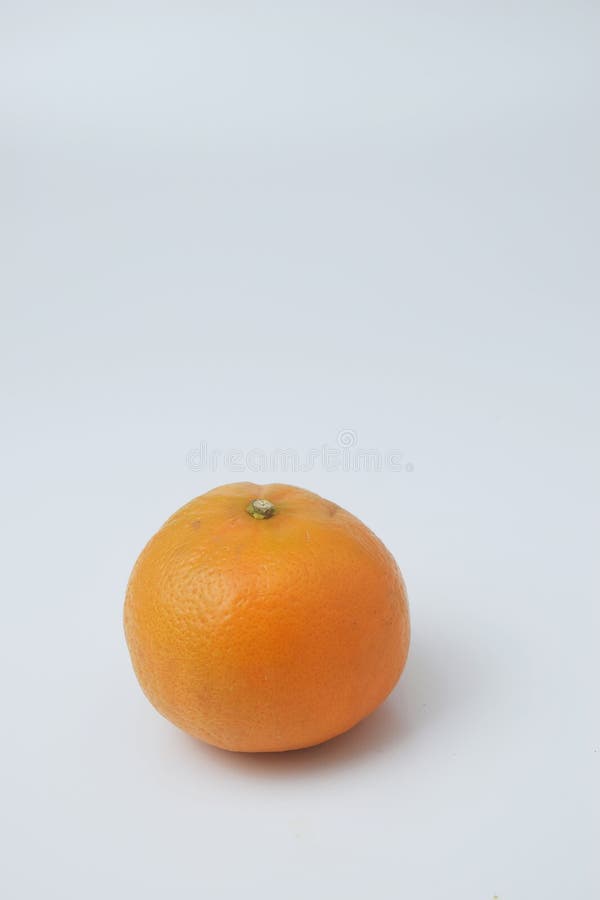 Photo of a Fully Round Orange Using a White Background Stock Photo ...