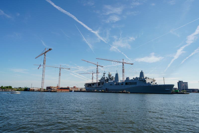 Photo of General Dynamics Nassco Shipyard Editorial Image - Image of ...