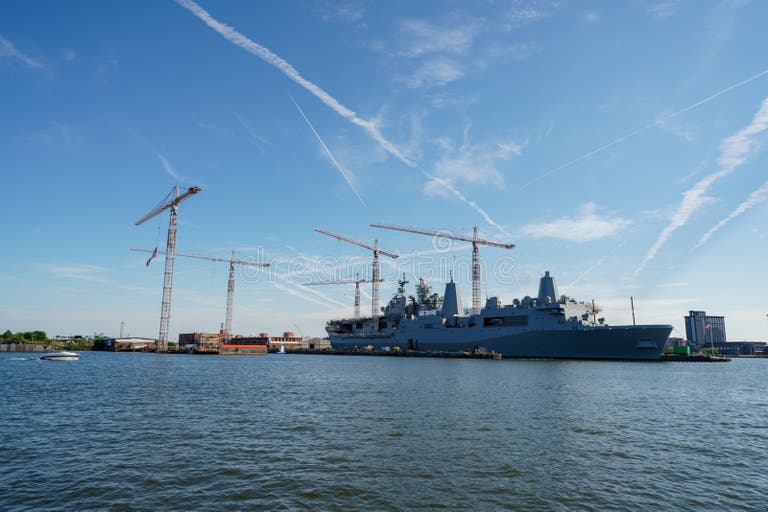 Photo of General Dynamics Nassco Shipyard Editorial Image - Image of ...