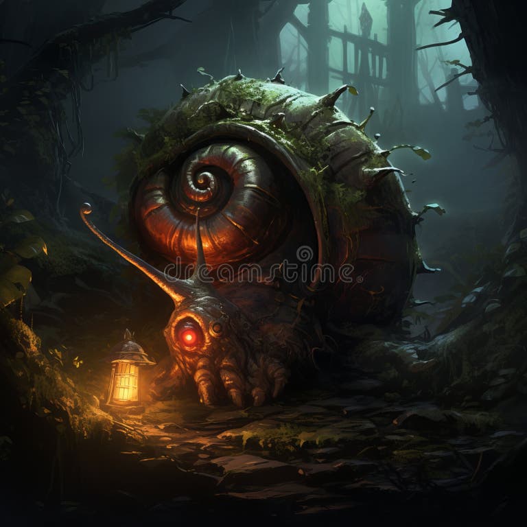 Fantasy Snail: a Dark Wood Concept Art Inspired by Darkest Dungeon ...