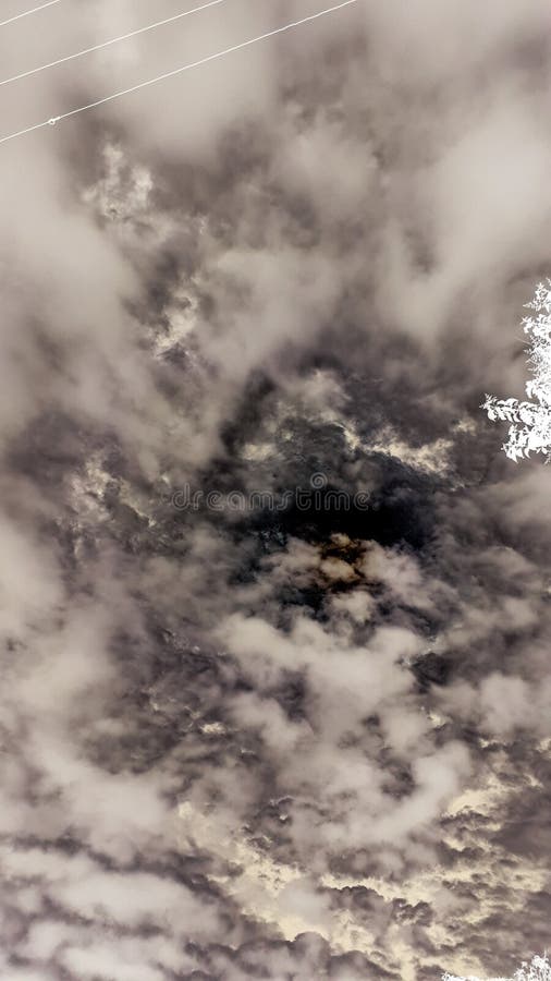 Photo with Gloomy Looking Cloudy Sky Stock Photo - Image of wave ...